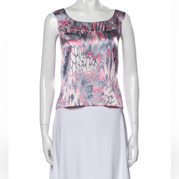 St. John | Tops | St John Silk Crop Top | Poshmark